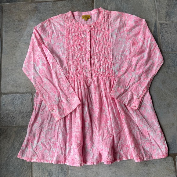 Roberta Roller Rabbit | Tops | Roberta Roller Rabbit Pink Block Print ...